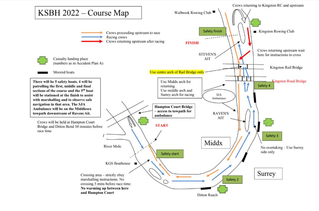 Course Map | Kingston Rowing Club